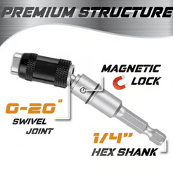 MagSwiv™ - Swivel Bit Holder for Tight Spaces – Clarendale