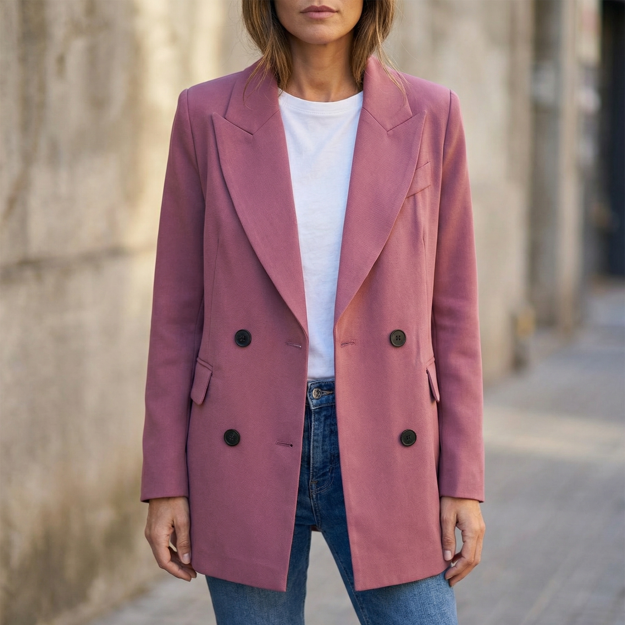 Vivara™ Everyday Double Breasted Blazer – Clarendale